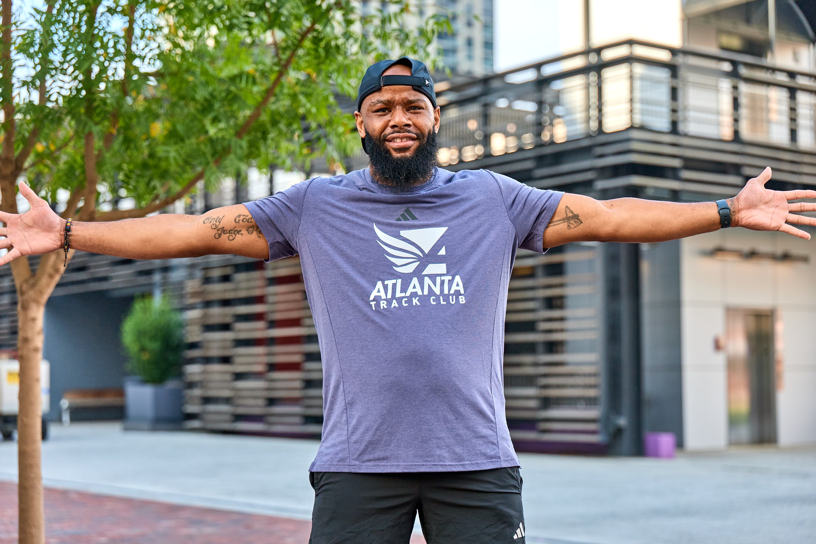 Men's Designed for Training Tee - Preloved Violet – Atlanta Track Club