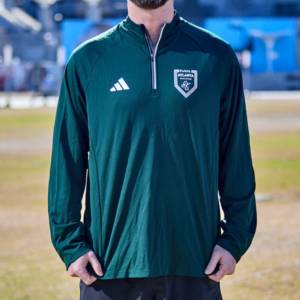 Men's Half Zip - Atlanta Marathon Badge – Atlanta Track Club